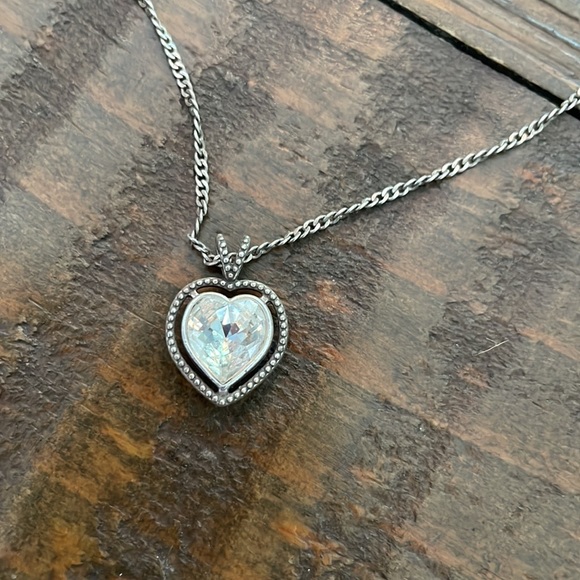 Brighton | Jewelry | Brighton Rare Crystal Heart Necklace With Original ...